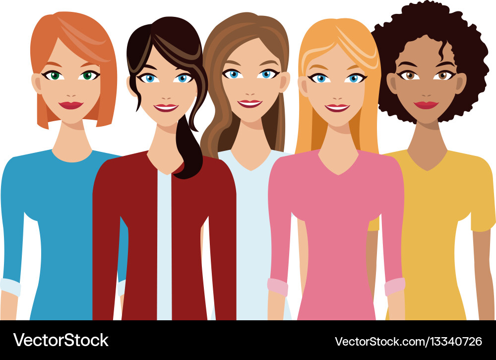 Group of women icon Royalty Free Vector Image - VectorStock