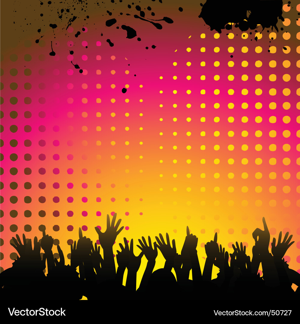 Abstract background and crowd Royalty Free Vector Image