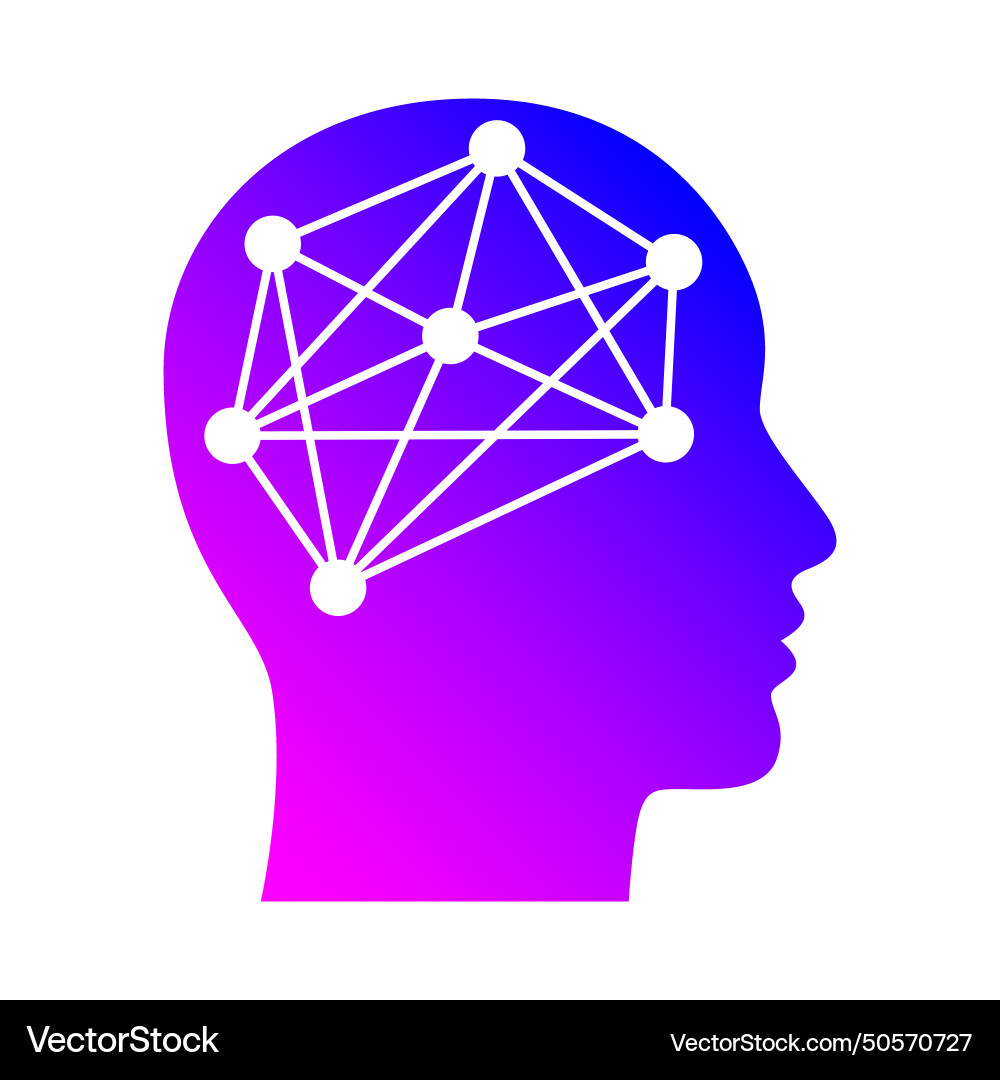 Artificial intelligence icon logo Royalty Free Vector Image