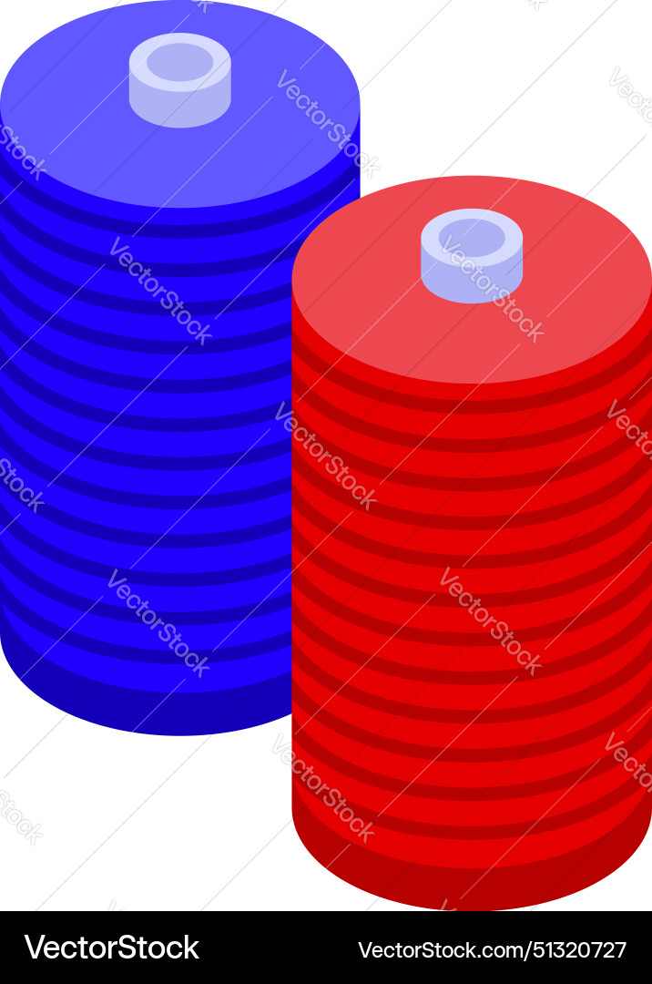 Digital of a large blue and smaller Royalty Free Vector
