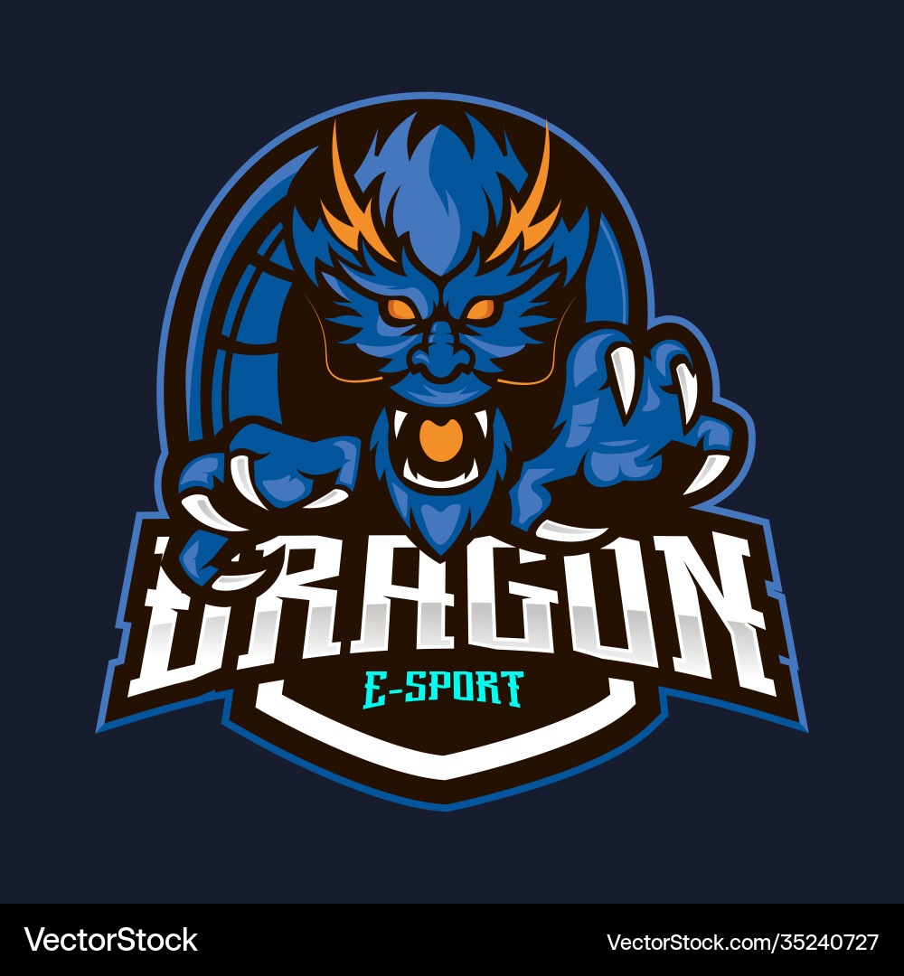 Dragon logo Royalty Free Vector Image - VectorStock