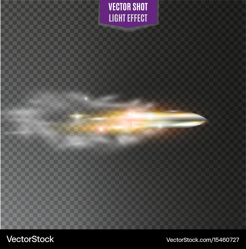 Flying bulletthe movement of a bullet Royalty Free Vector