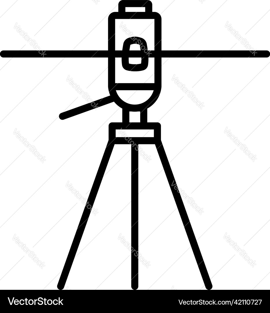 Laser level tool icon Royalty Free Vector Image