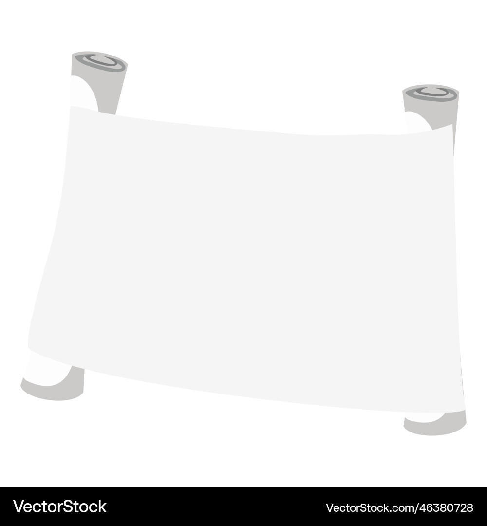 Blank scroll paper Royalty Free Vector Image - VectorStock