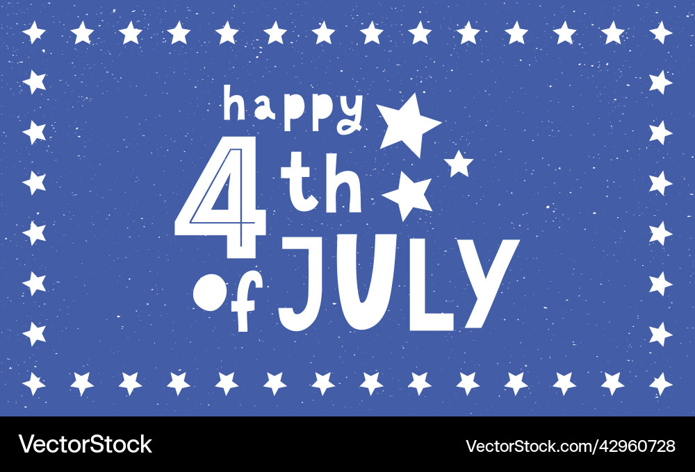Fourth of july - american independence day 4th Vector Image