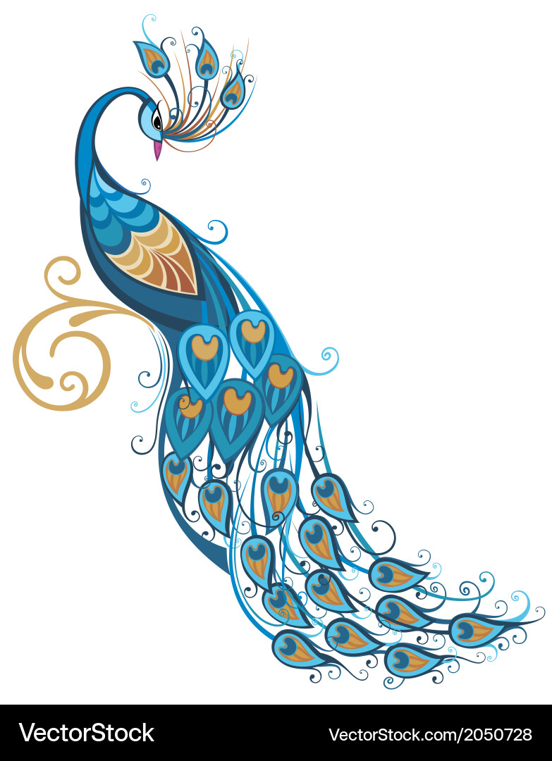 Peacock Royalty Free Vector Image - VectorStock