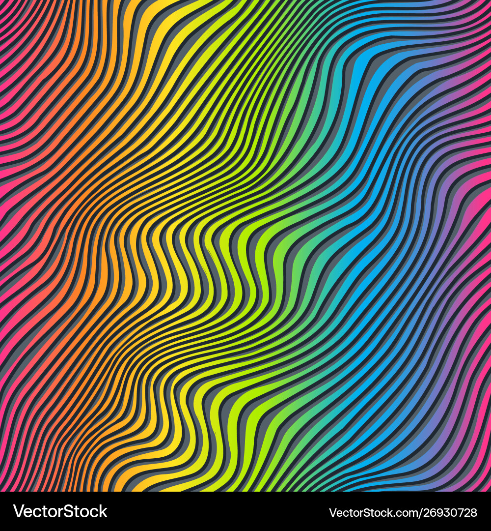 Rainbow stripes seamless texture Royalty Free Vector Image