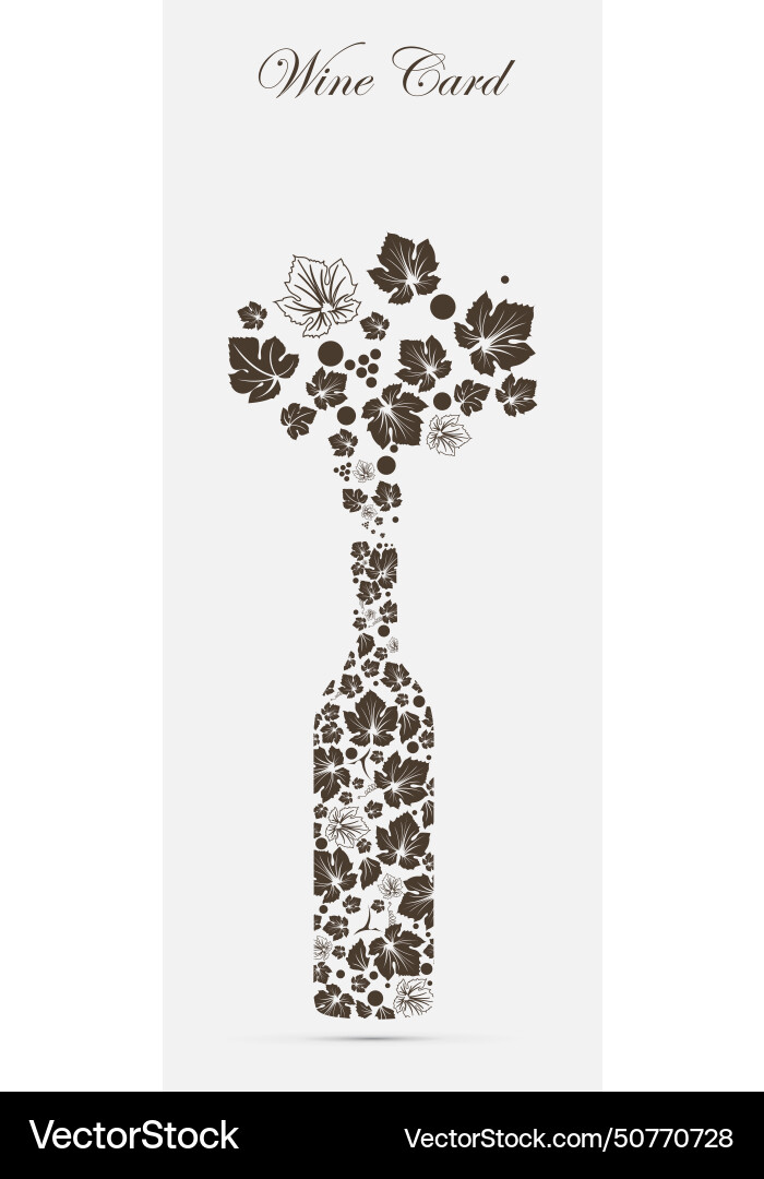 Wine card design Royalty Free Vector Image - VectorStock