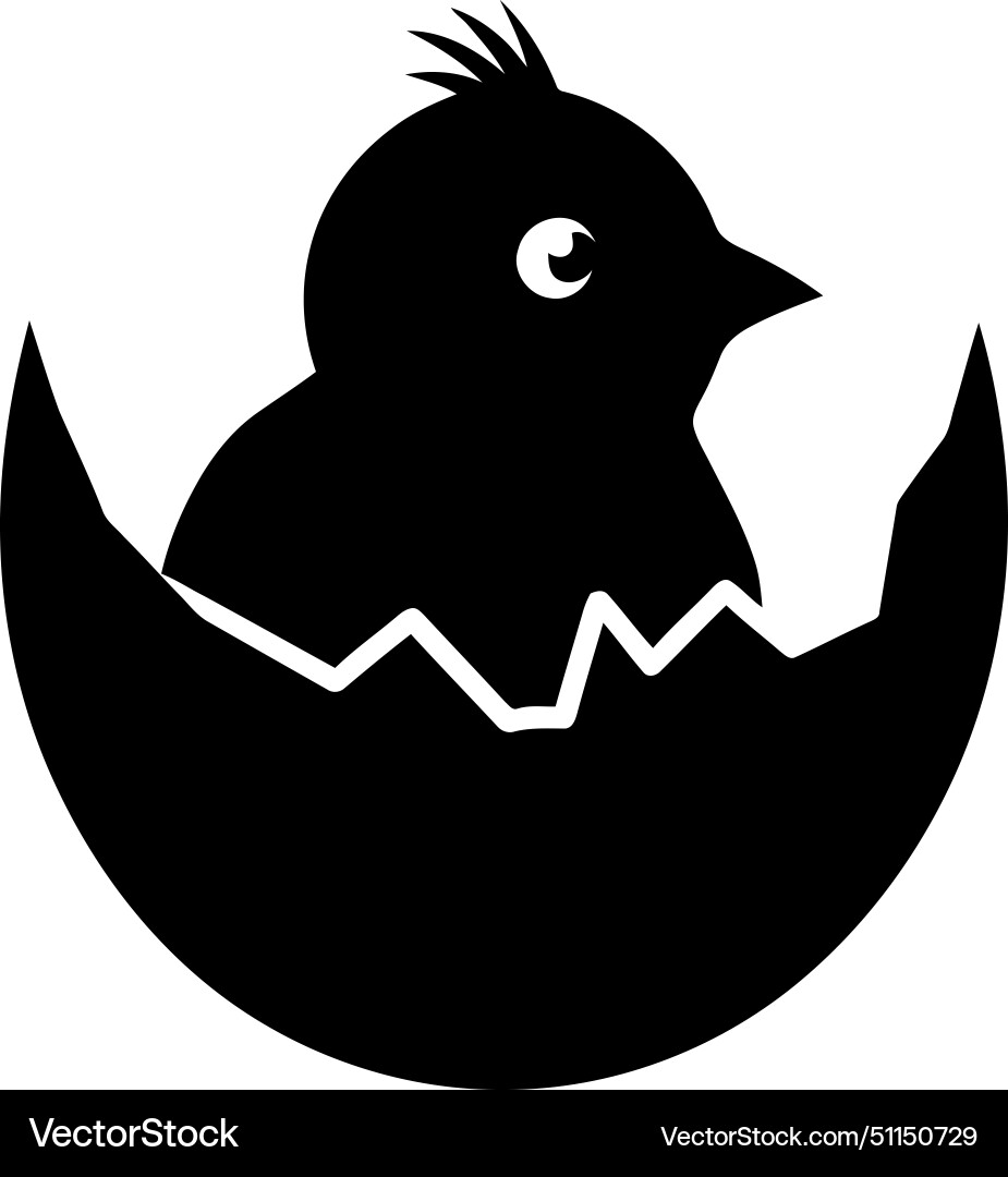 Hatching chick icon Royalty Free Vector Image - VectorStock