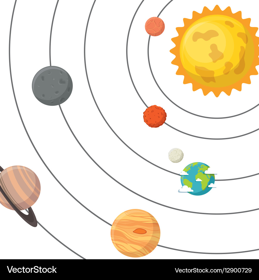 Planet of the solar system Royalty Free Vector Image