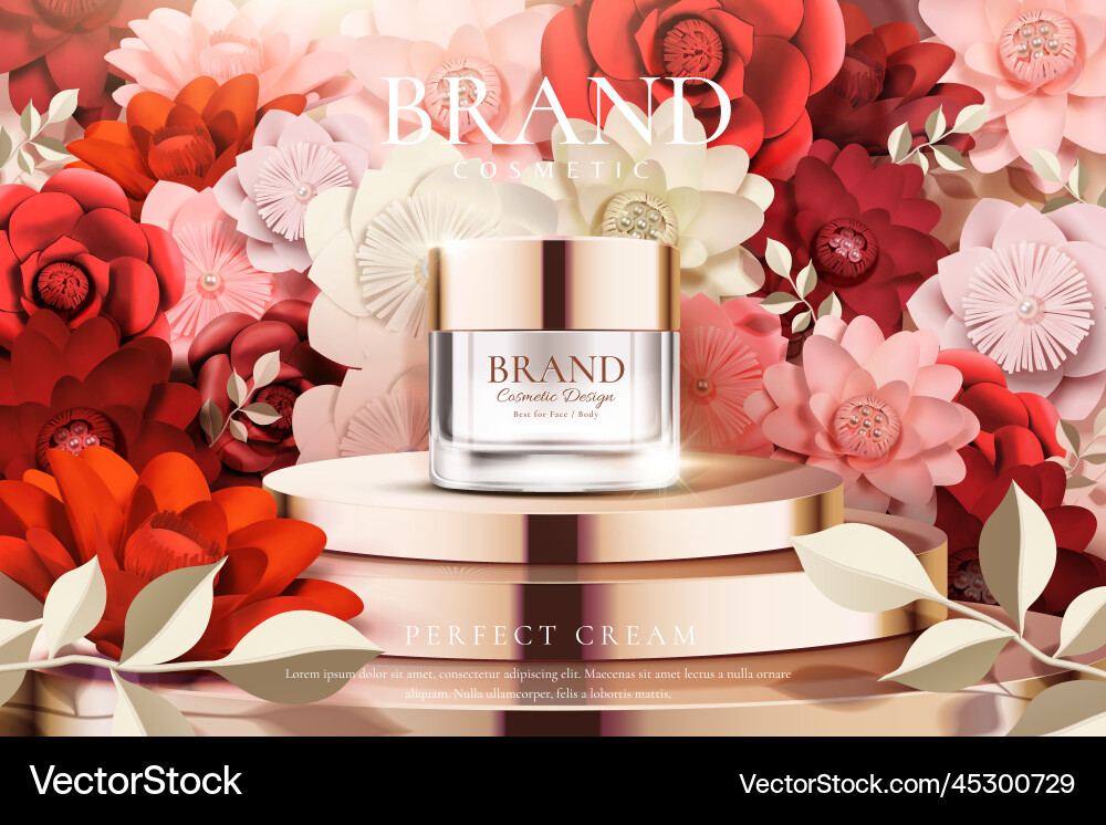 Plastic tube product ads Royalty Free Vector Image