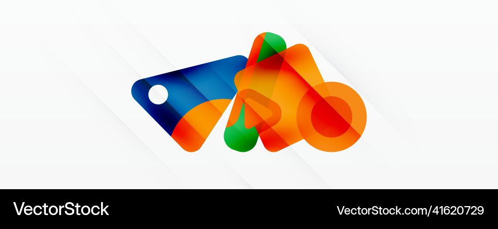 Primitive geometric shapes - line triangle Vector Image