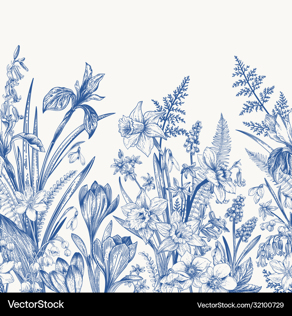 Daffodil Borders Drawing Vector Images (over 310)