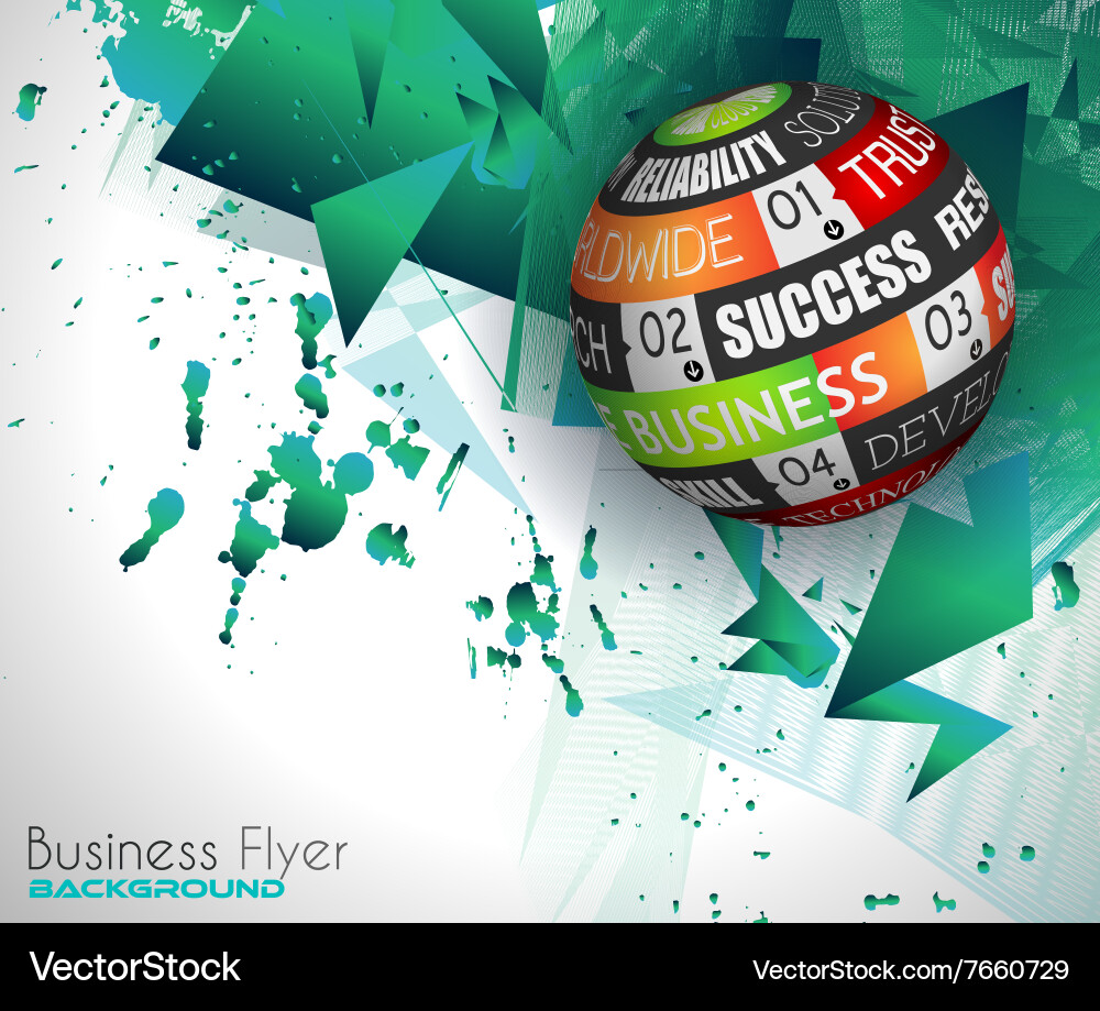 Success in business conceptual background Vector Image