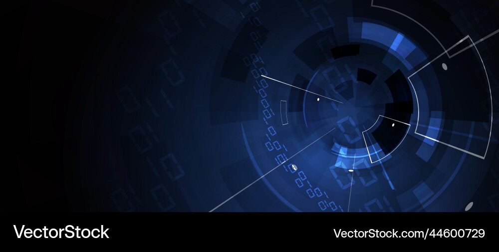 Technology data background idea of global Vector Image