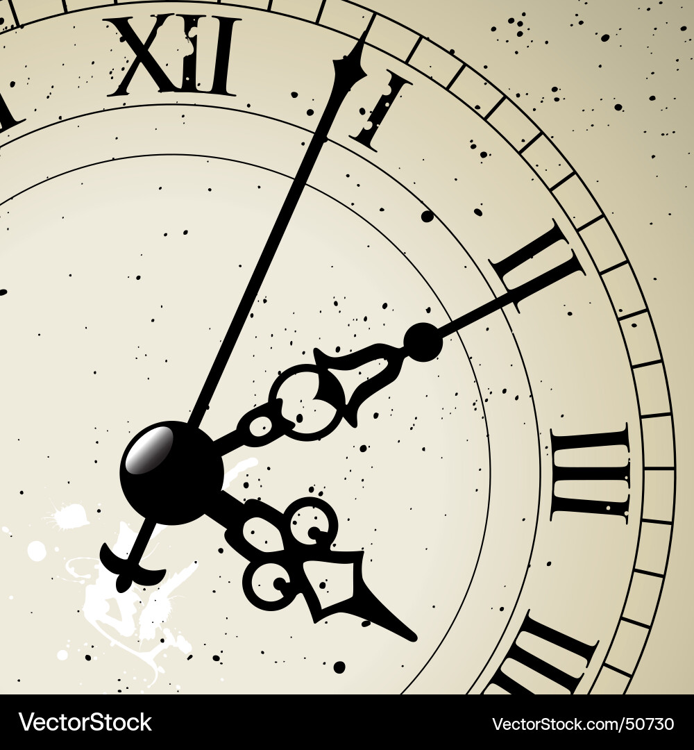 Clock face Royalty Free Vector Image - VectorStock