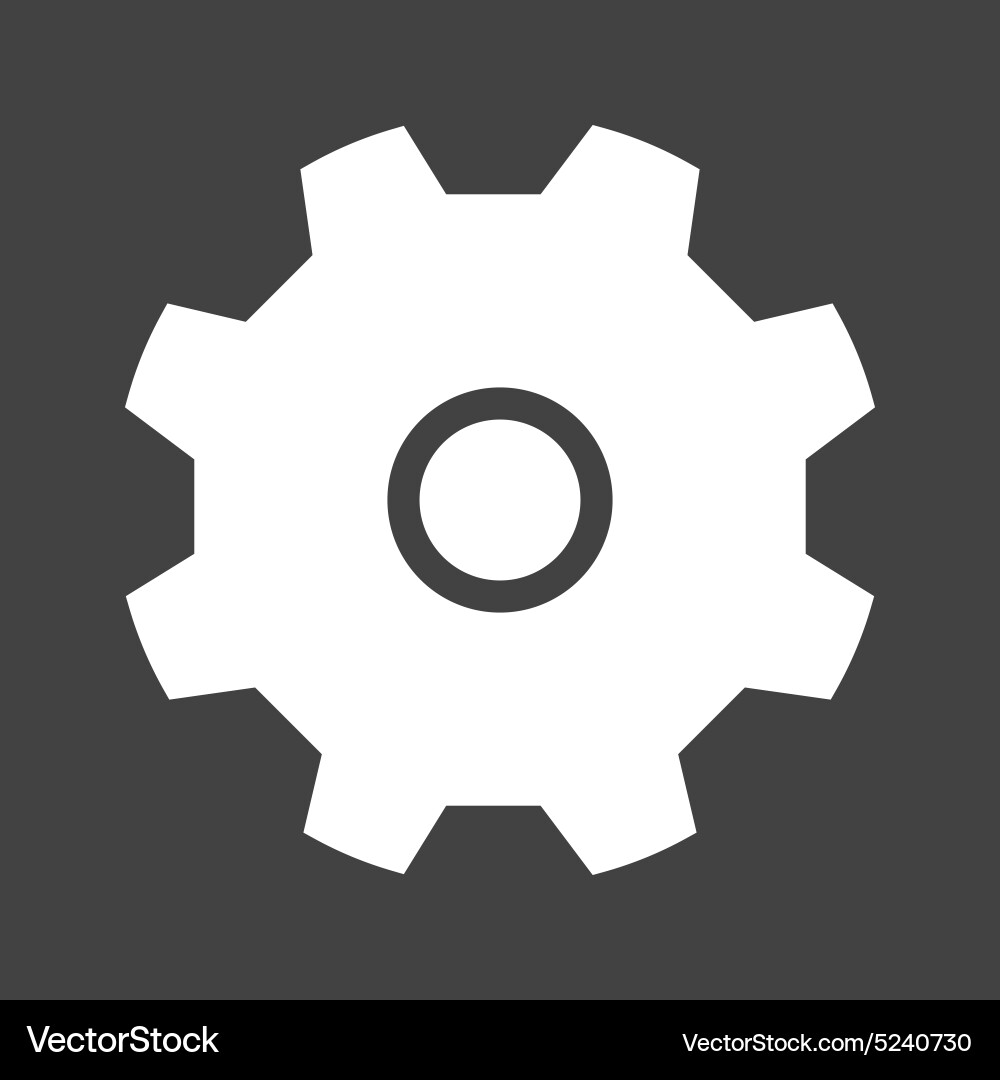 Machine gear Royalty Free Vector Image - VectorStock
