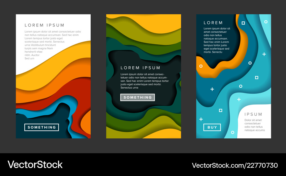 Set of vertical banners templates Royalty Free Vector Image