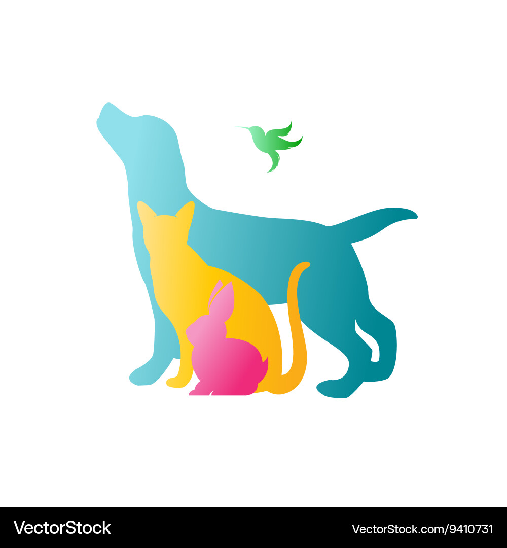 Group of pets Royalty Free Vector Image - VectorStock