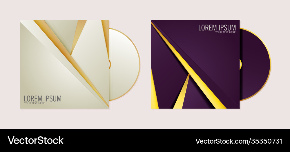 Luxury abstract business cd cover template Vector Image