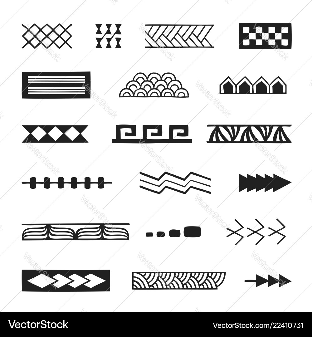 Polynesian tattoo indigenous primitive art Vector Image