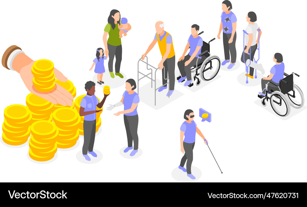 Social Support & Welfare Royalty Free Vector Image