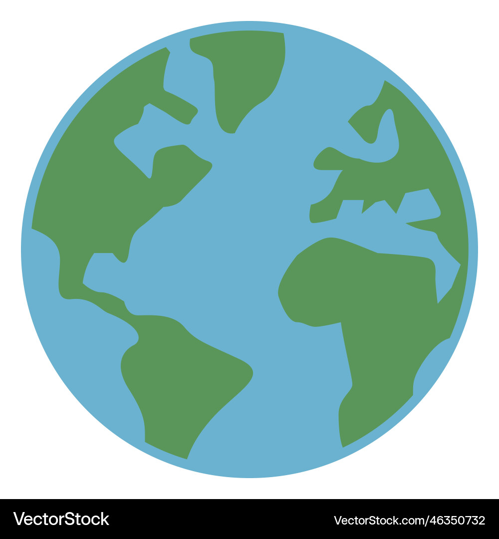 Basic earth icon Royalty Free Vector Image - VectorStock