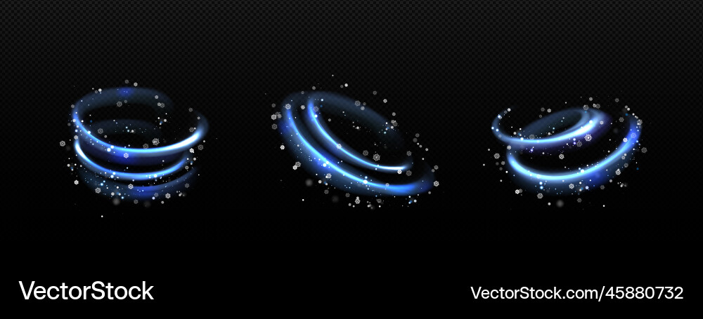 Cold winter light effect swirl bright twinkle line