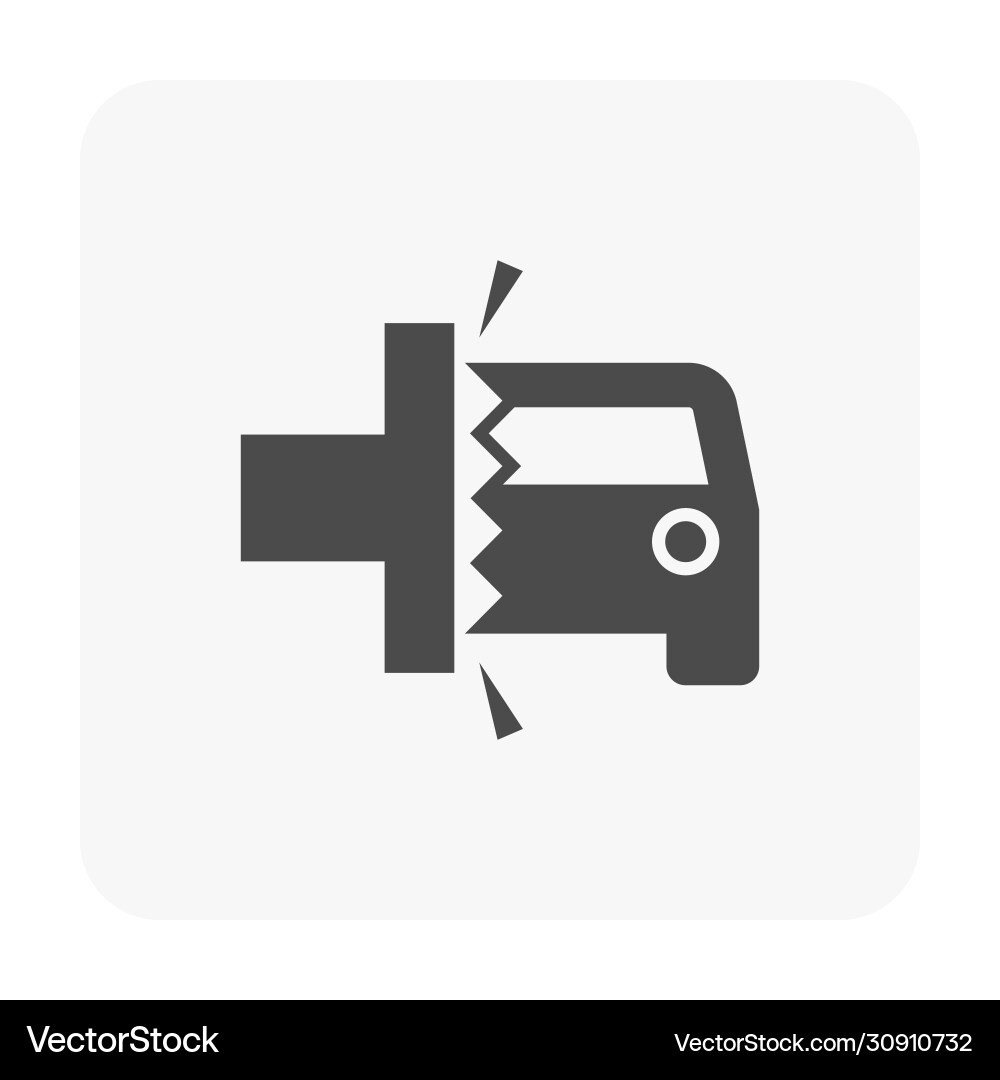 Crash test icon Royalty Free Vector Image - VectorStock