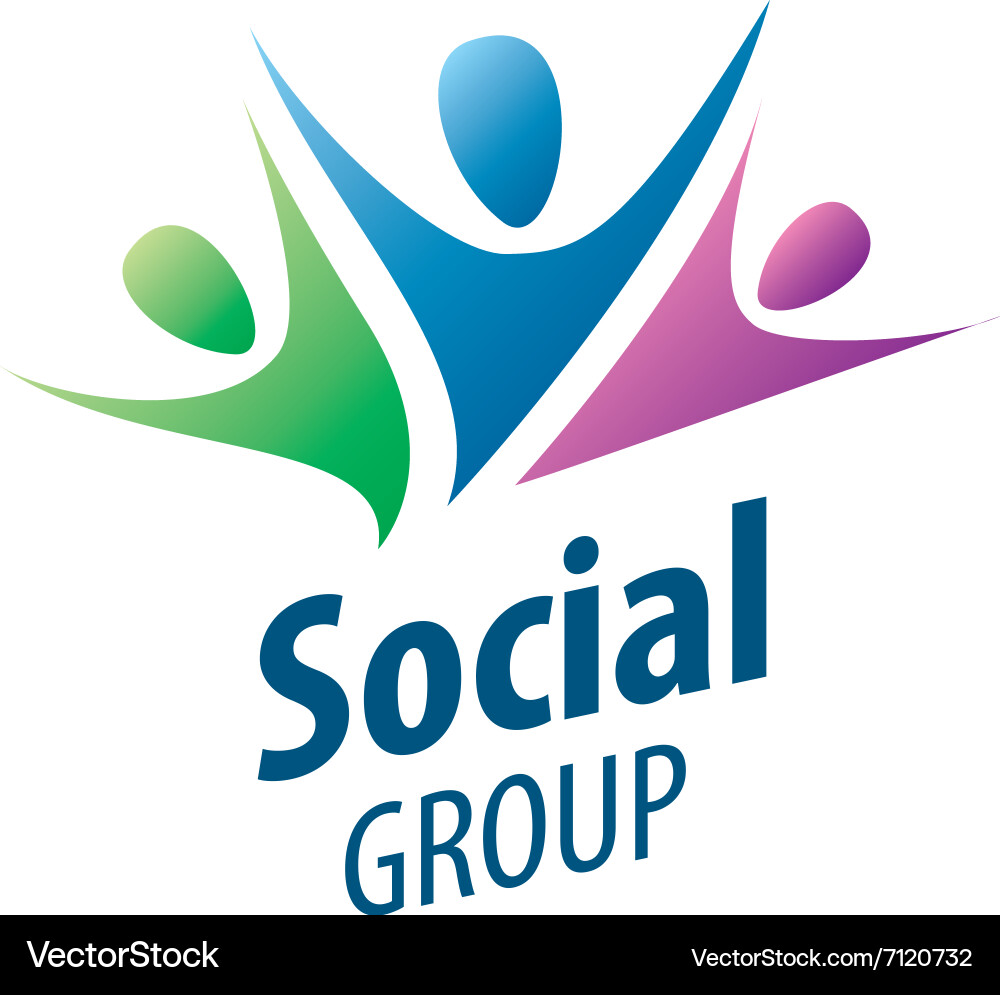 Social group logo Royalty Free Vector Image - VectorStock