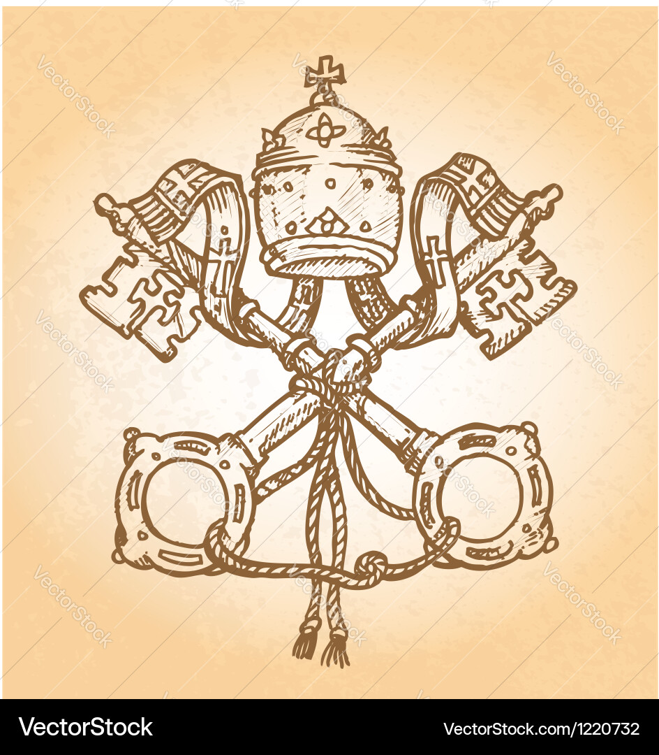 Vatican symbol Royalty Free Vector Image - VectorStock