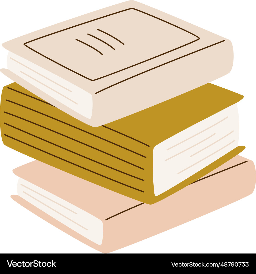 Book stack icon Royalty Free Vector Image - VectorStock