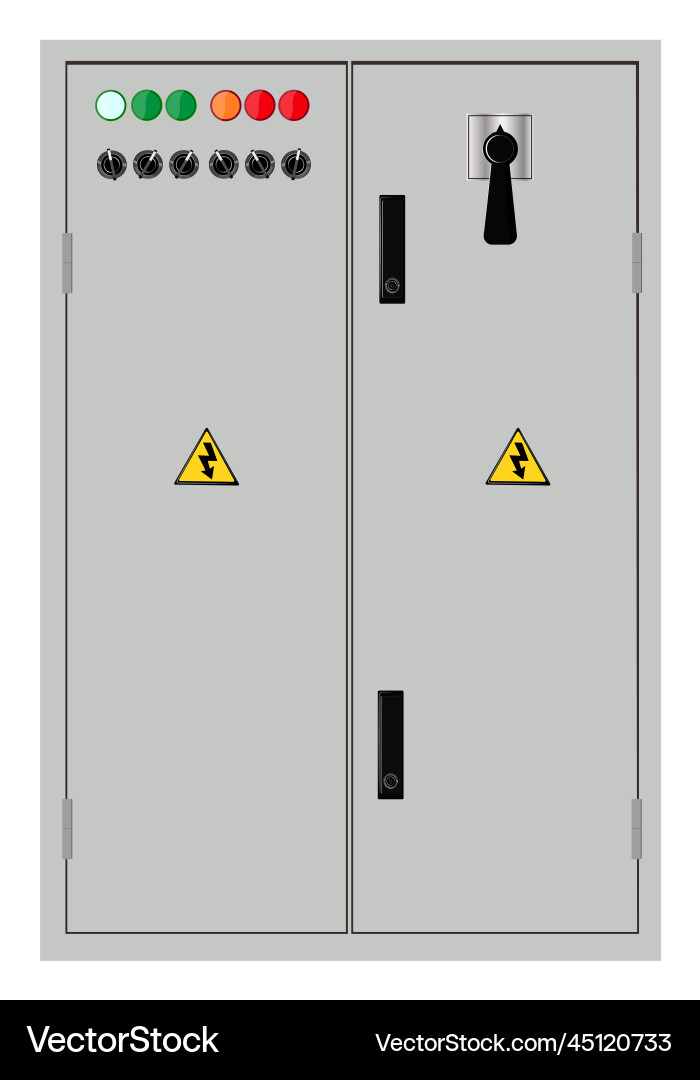 Electrical box industrial control Royalty Free Vector Image