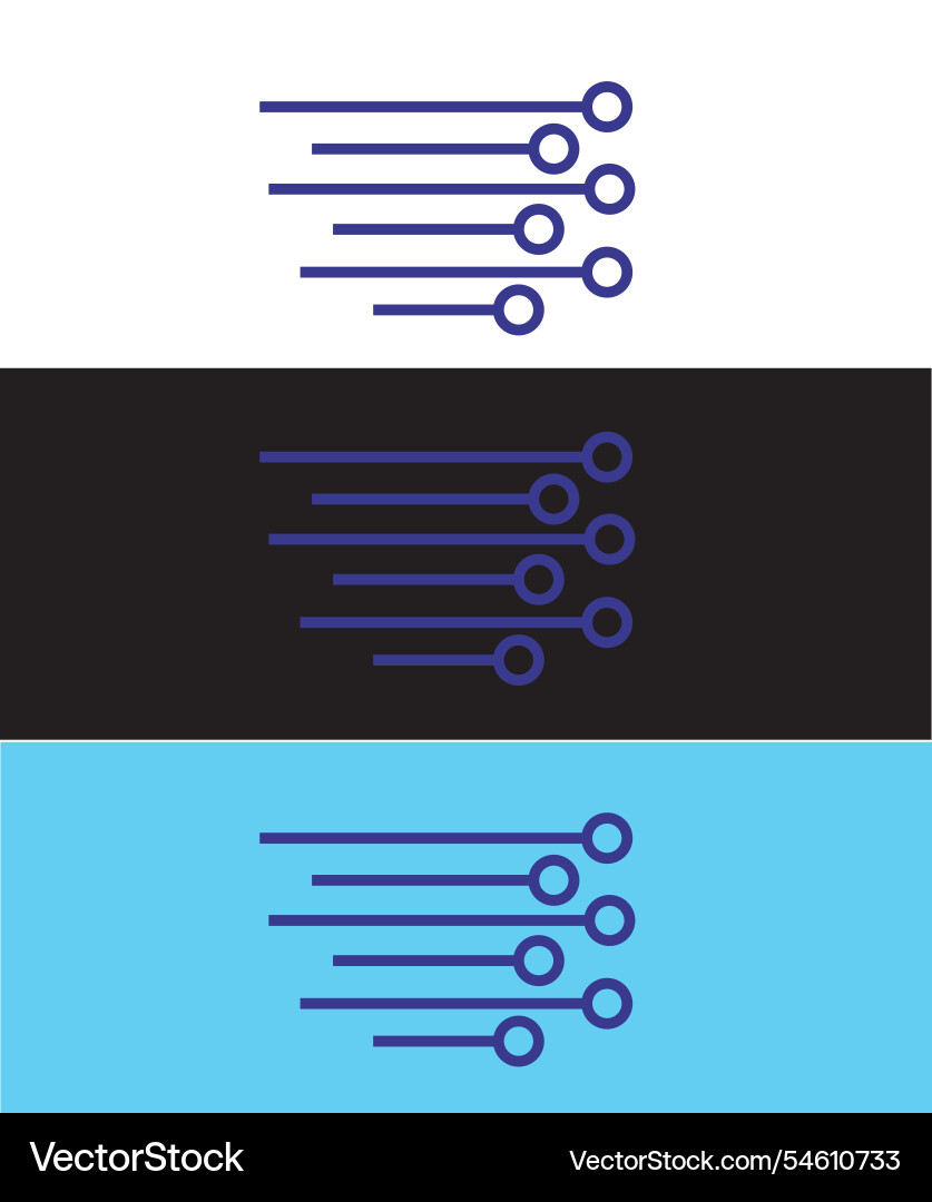 Technology electric circuit logo image Royalty Free Vector