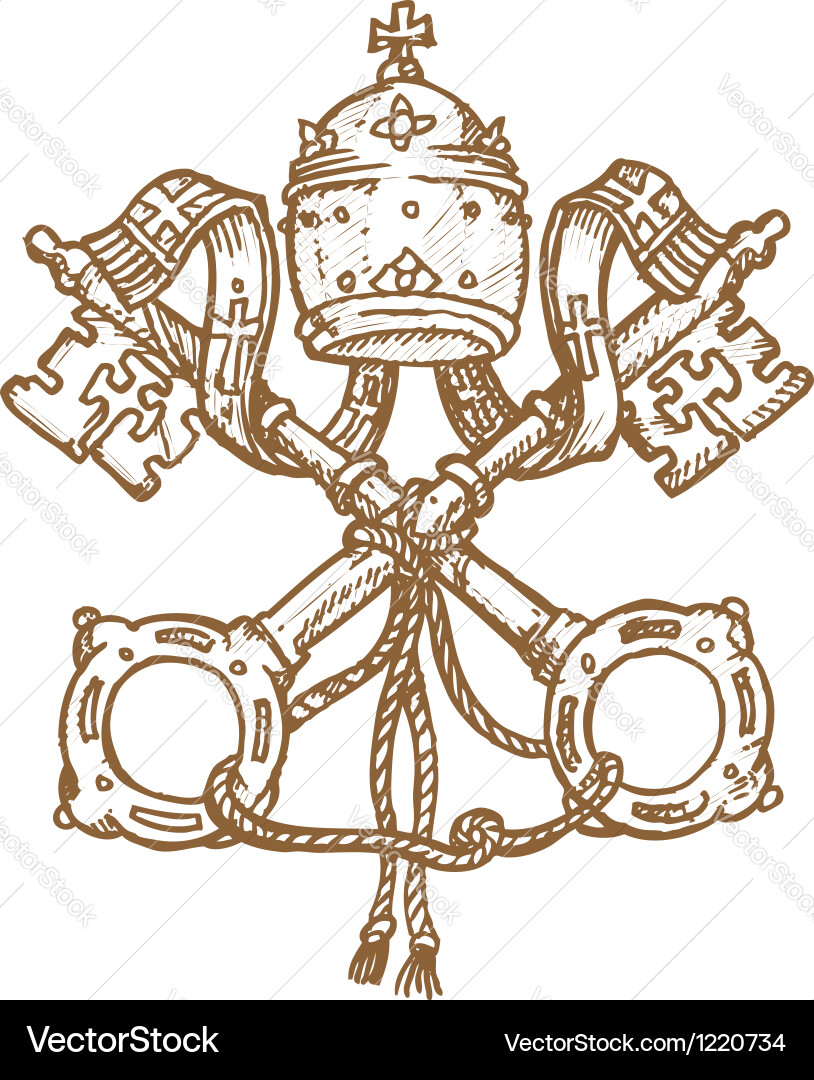 Symbol Vatican Key Vector Images (53)