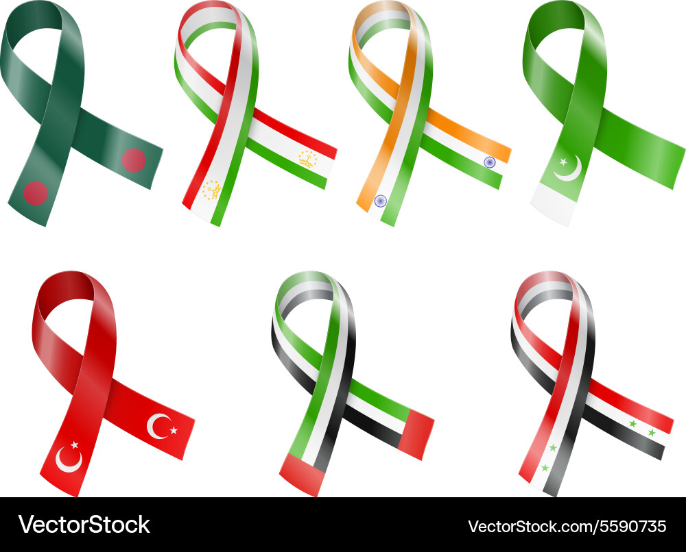 Flag ribbon Royalty Free Vector Image - VectorStock