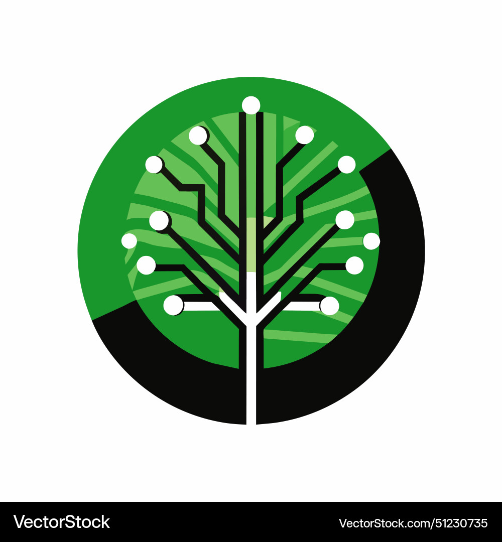 Go green energy logo Royalty Free Vector Image