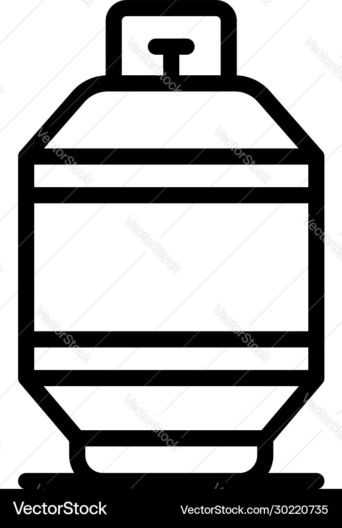 Methane tank icon outline style Royalty Free Vector Image