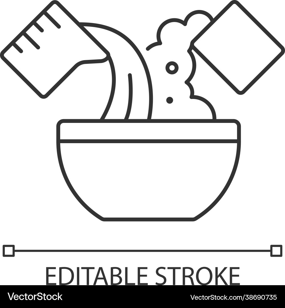 Mischen Kochzutat lineare Ikone Lizenzfreies Vektorbild