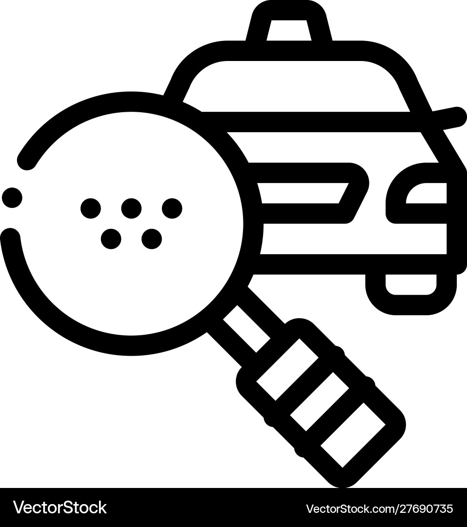Taxi search online icon Royalty Free Vector Image