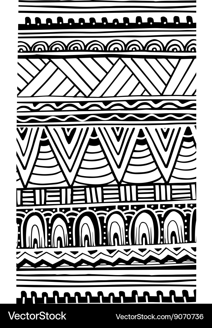 Bold Tribal Motif Royalty Free Vector Image - VectorStock