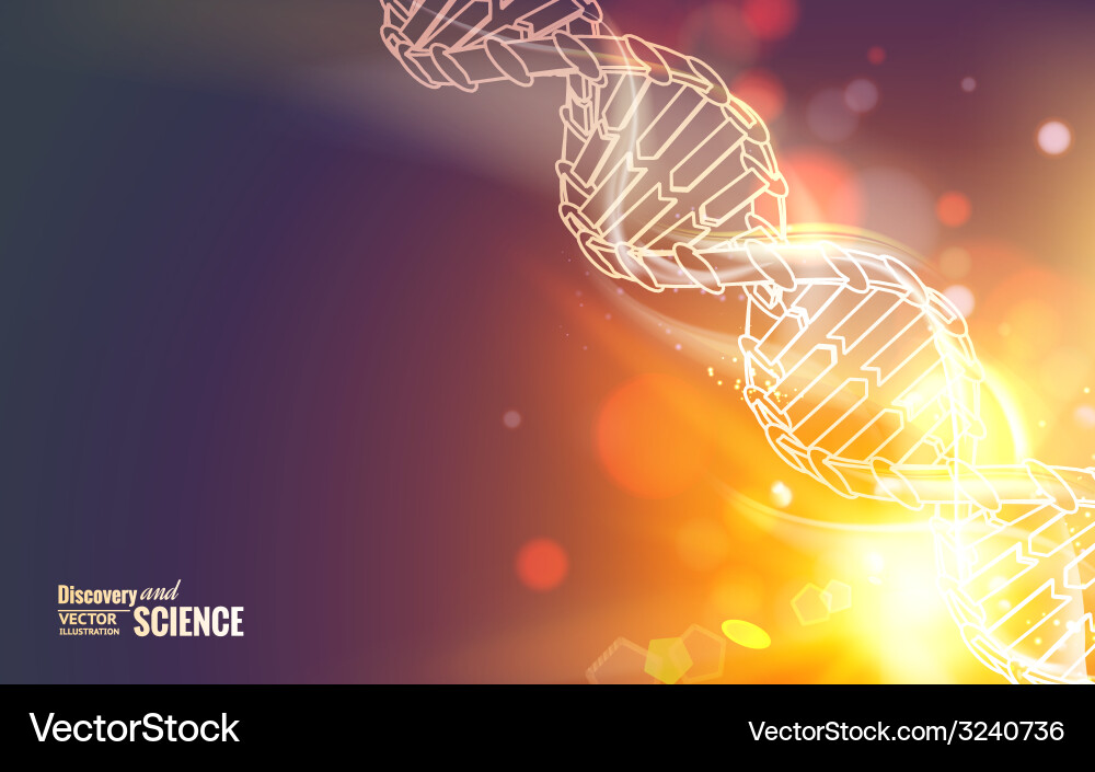 DNA Structure - Scientific Background Royalty Free Vector