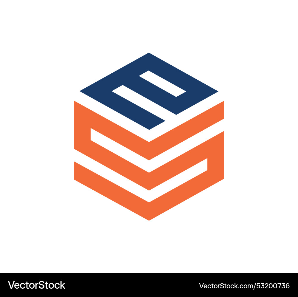 Initial se letter logo design template Royalty Free Vector