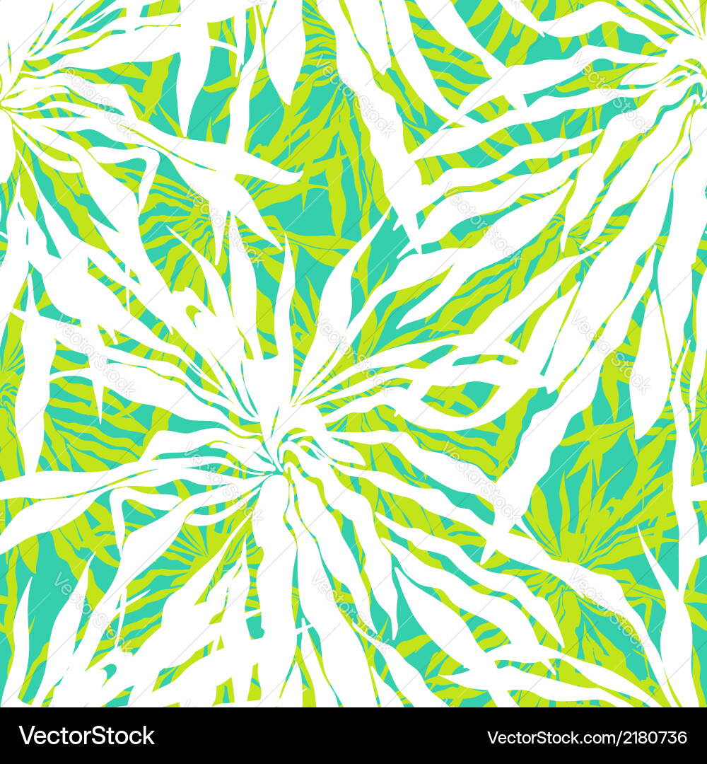 Seamless pattern with tropical palm leaves Vector Image