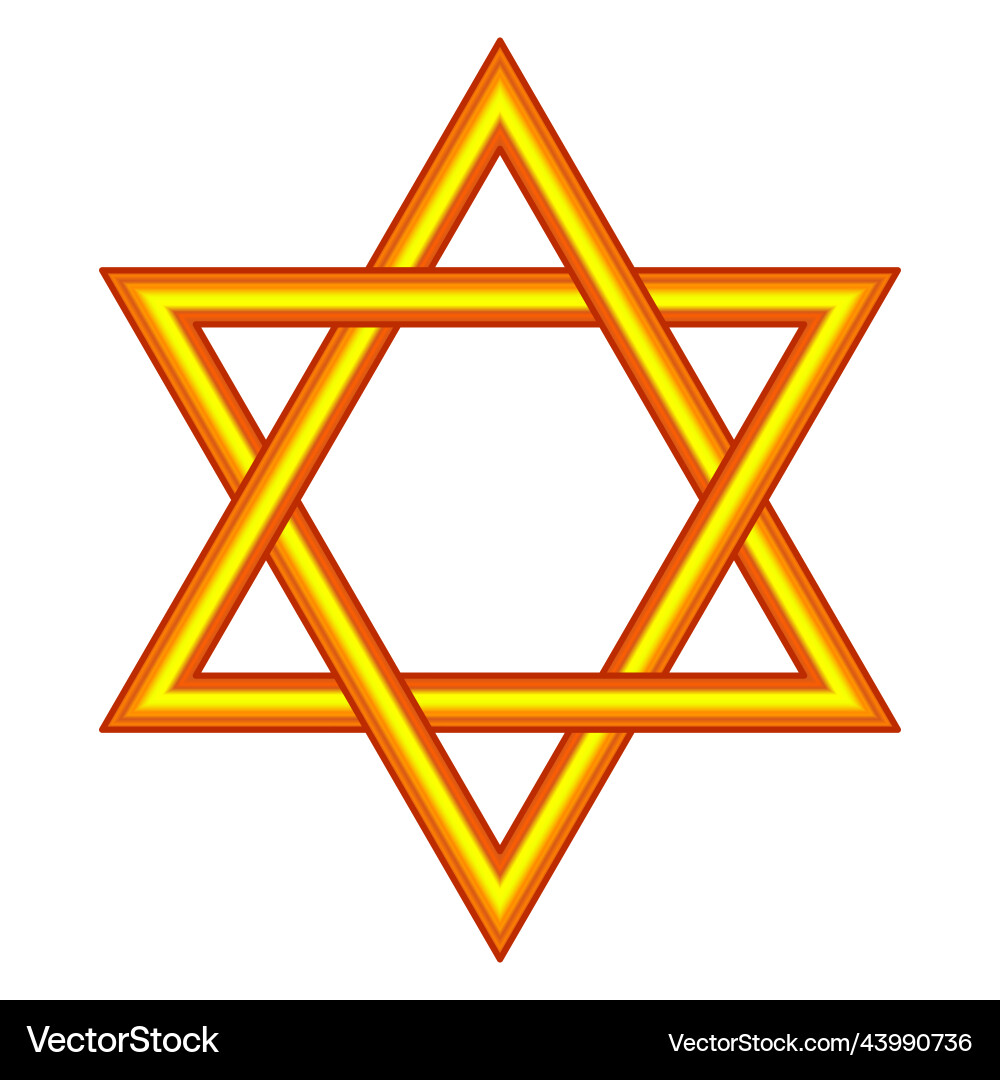 Star of david Royalty Free Vector Image - VectorStock