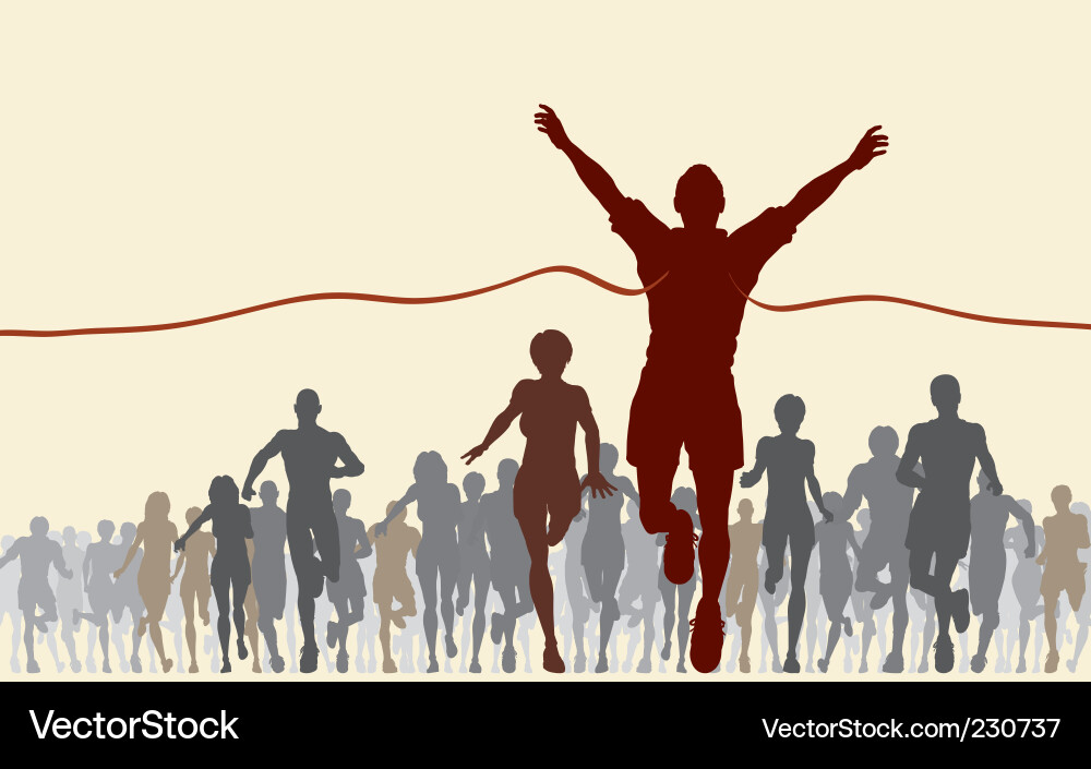 Finishing line Royalty Free Vector Image - VectorStock