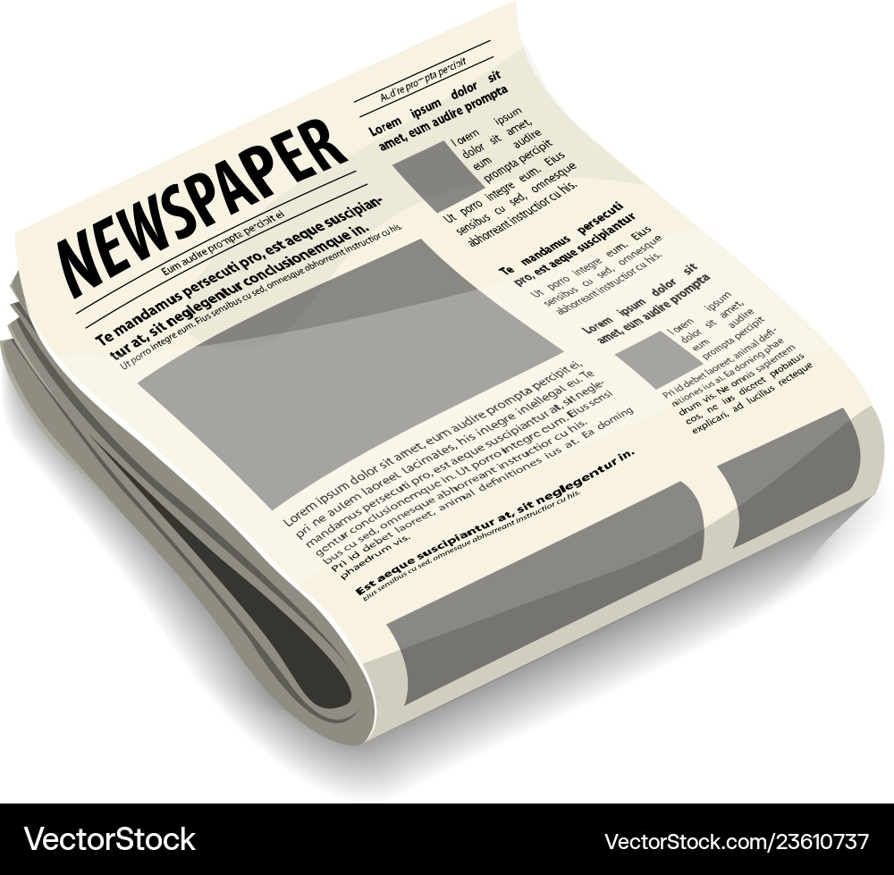 Newspaper icon Royalty Free Vector Image - VectorStock