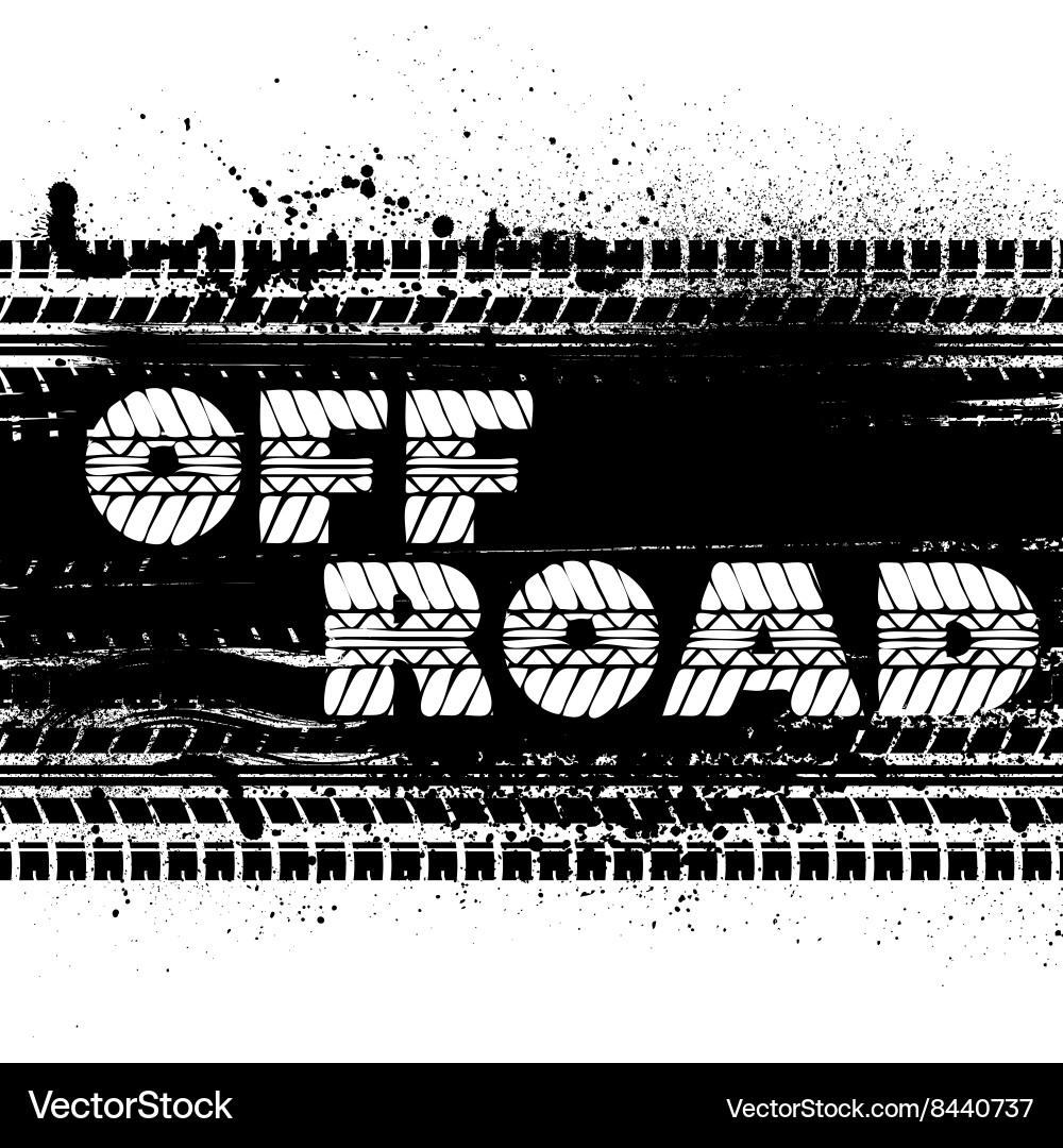 Off road background Royalty Free Vector Image - VectorStock