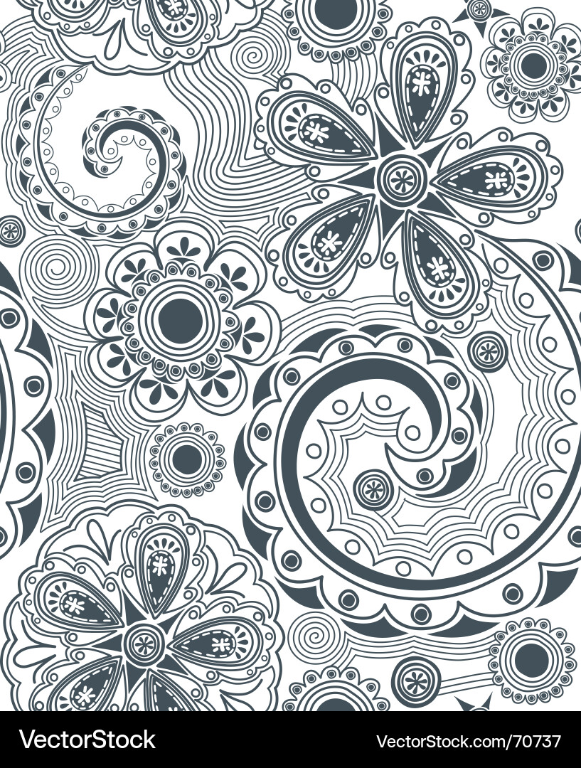 Seamless floral Royalty Free Vector Image - VectorStock