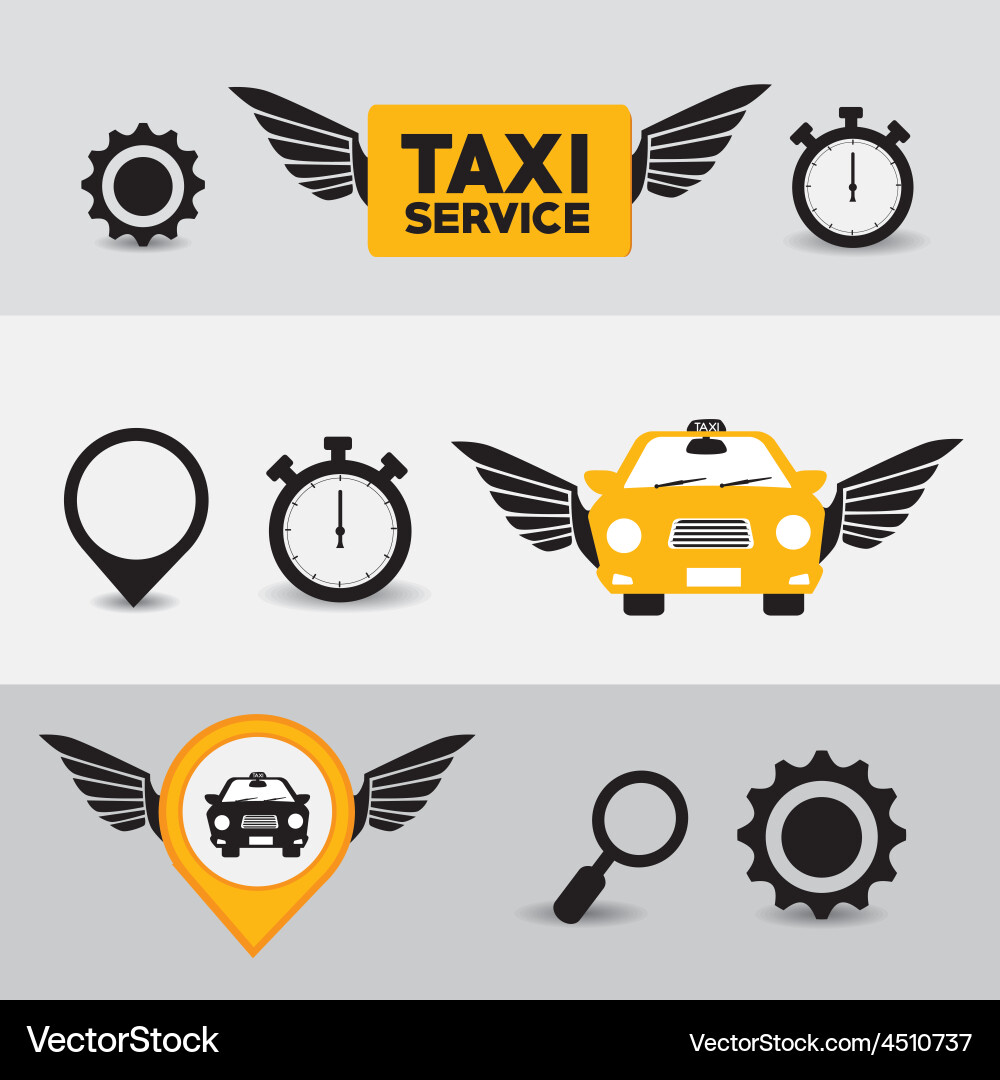 Taxi design Royalty Free Vector Image - VectorStock